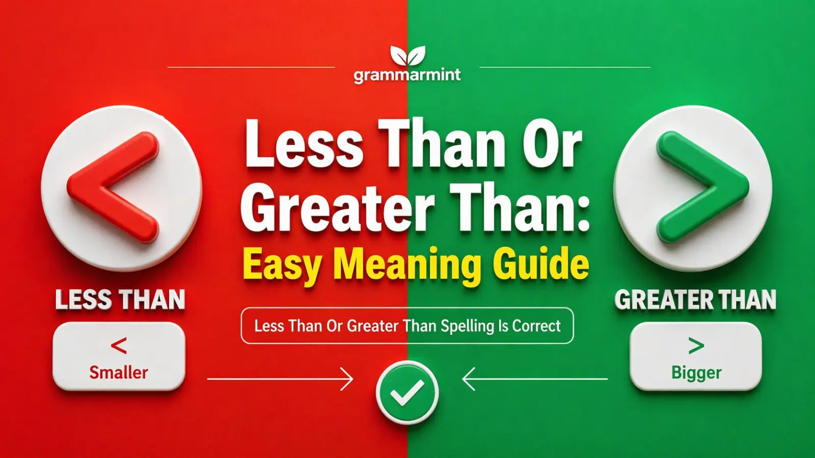 Less Than Or Greater Than: Easy Meaning Guide - grammarmint.com